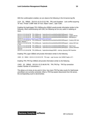 TM1 Planning Analytics - Locking Contention Guide | PDF