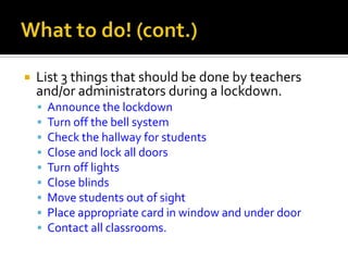Lockdown | PPTX