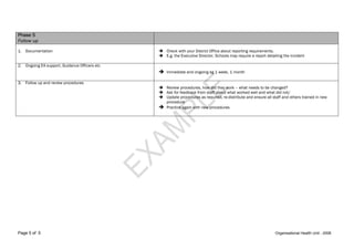 Lockdown information-example | PDF