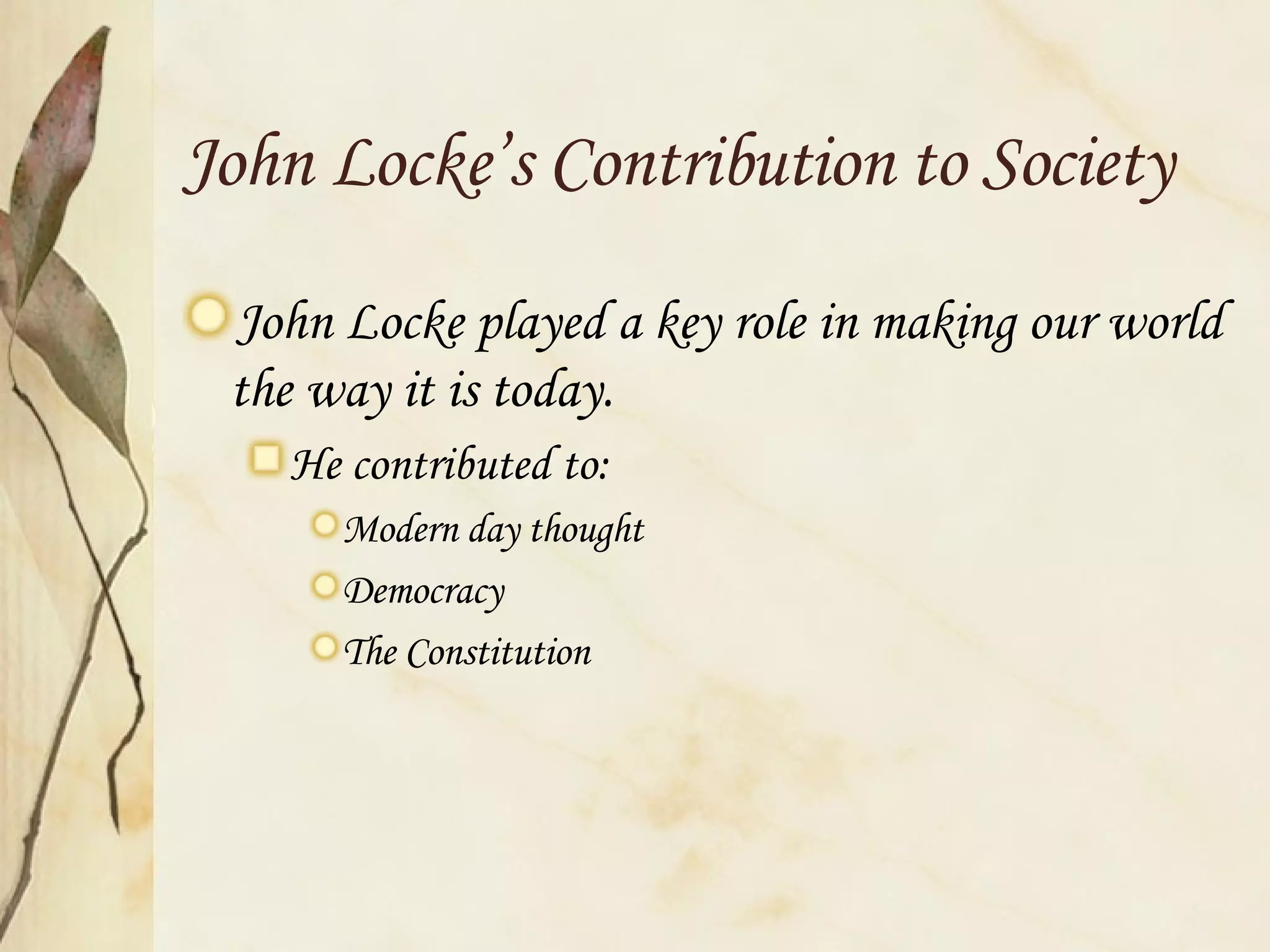 Locke, John | PPT