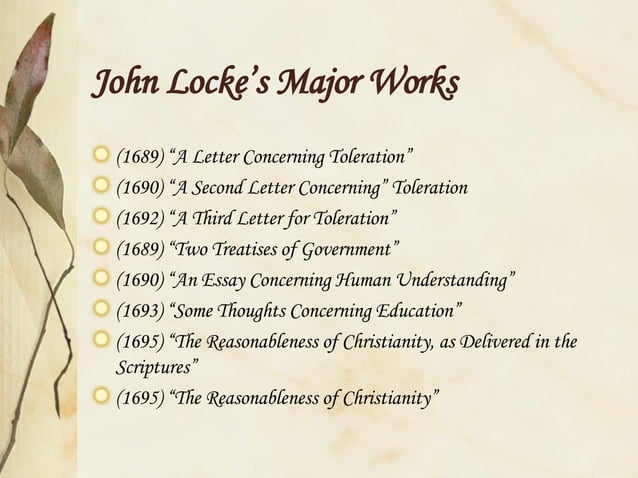 Locke, John | PPT