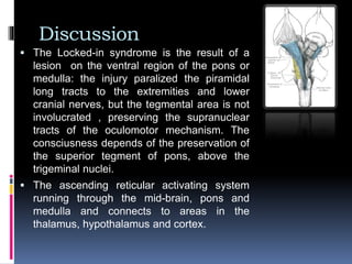 Locked in syndrome secondary a multiform glioblastoma in brain stem ...