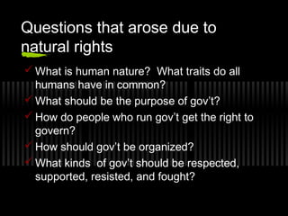 John Locke & Natural Rights Theory | PPT