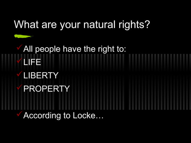 John Locke & Natural Rights Theory | PPT