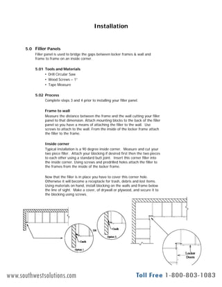 Locker Installation Manual | PDF | Woodworking | Arts and Crafts