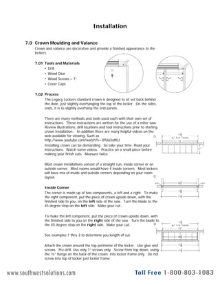 Locker Installation Manual | PDF | Woodworking | Arts and Crafts