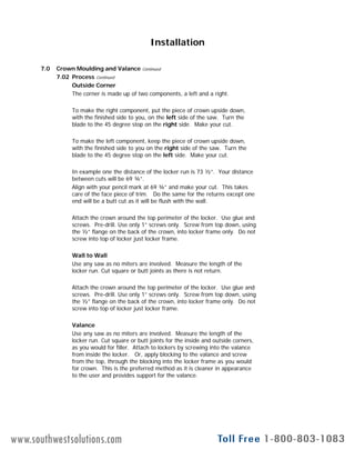 Locker Installation Manual | PDF | Woodworking | Arts and Crafts