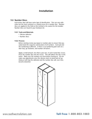 Locker Installation Manual | PDF | Woodworking | Arts and Crafts
