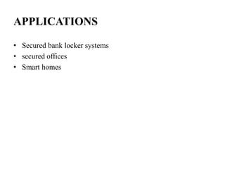 Locker opening and closing system using rfid password and gsm | PPTX