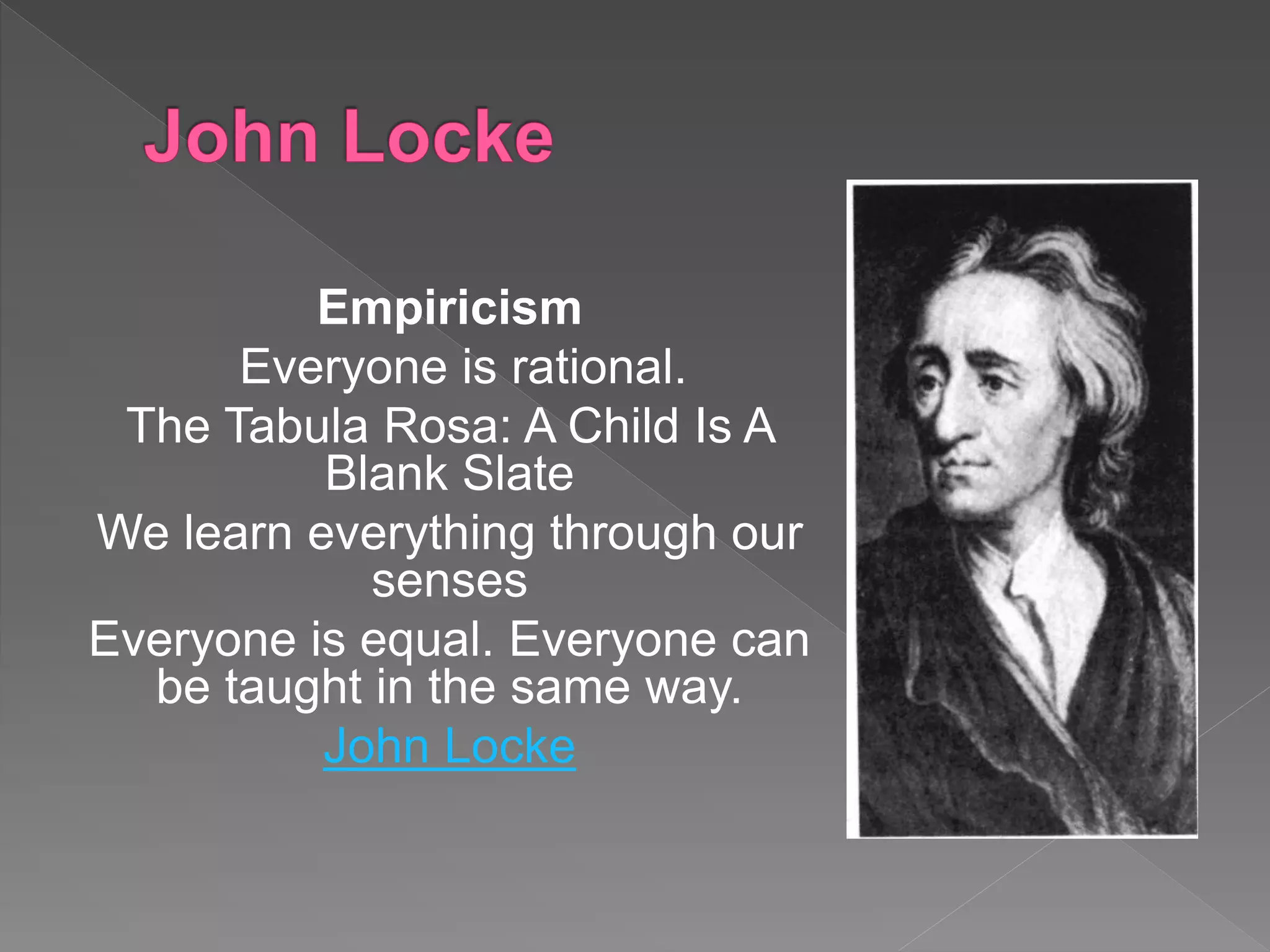 Locke, Rousseau and Education | PPT