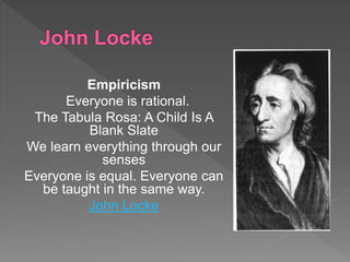 Locke, Rousseau and Education | PPTX
