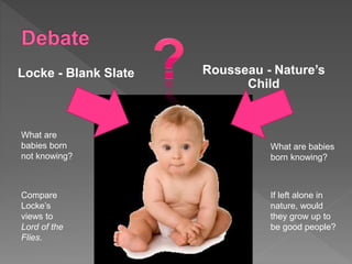Locke, Rousseau and Education | PPTX