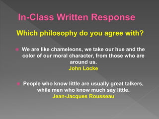 Locke, Rousseau and Education | PPT