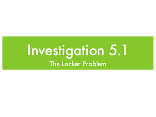 Locker Problem | PPT