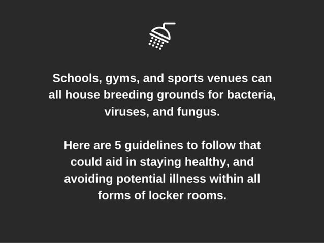 5 Ways to Stay Healthy in the Locker Room | PPT | Free Download