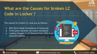 Locker services and lightning components | PPTX