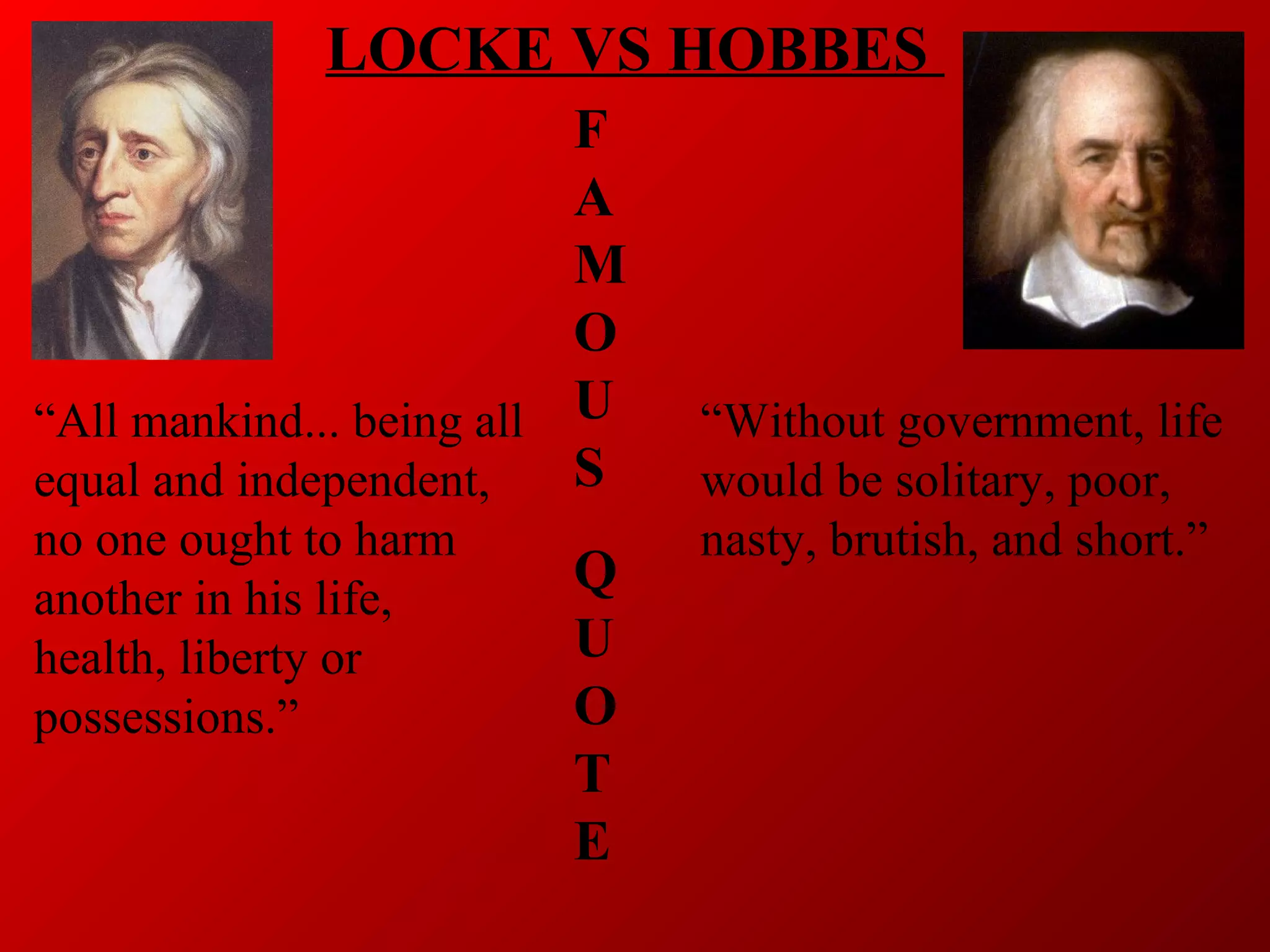 Locke vs hobbes | PPT