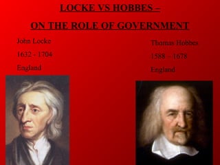 Locke vs hobbes | PPT