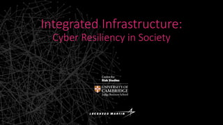 Lockheed Martin - Integrated Infrastructure: Cyber Resiliency in Society | PPT