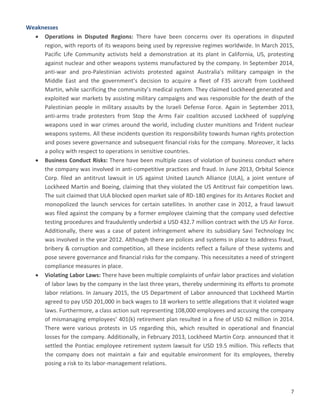 Lockheed Martin Deep Dive Report - Mar 2015 | PDF | Defense Industry ...