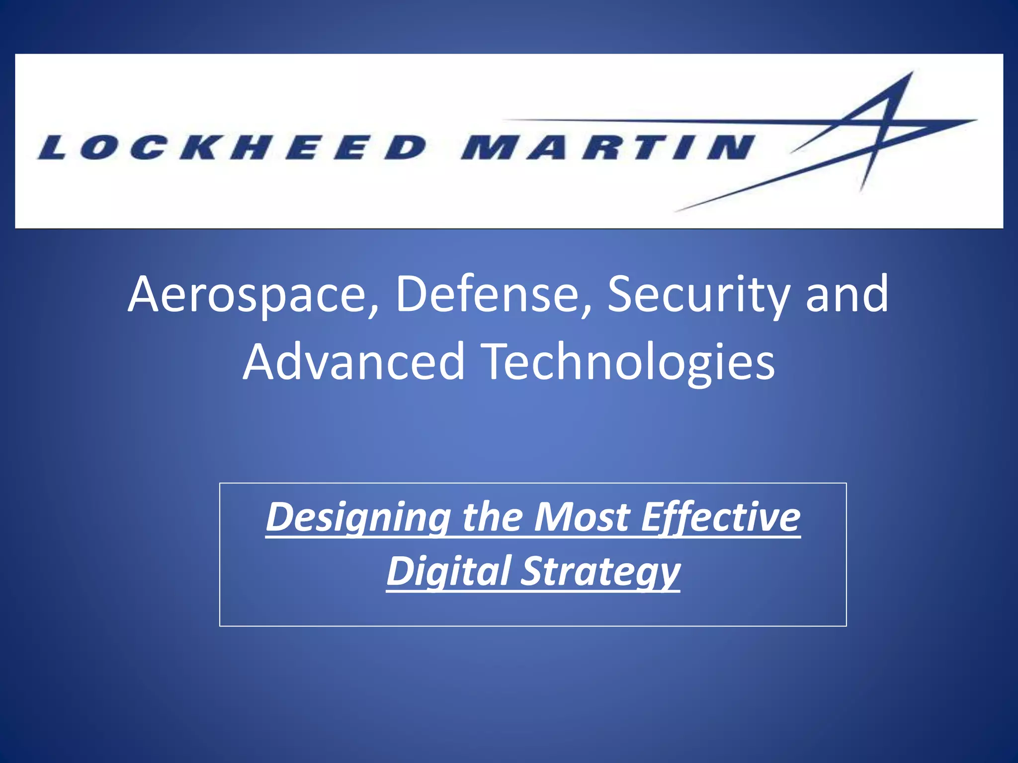 Lockheed Martin Final Presentation | PPTX