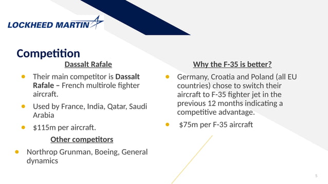 Lockheed Martin Stock Pitch.pptx xxxxxxxx | PPTX | Defense Industry ...