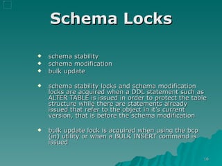 Locking And Concurrency | PPT