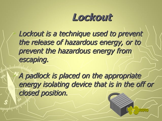 Lockout Tag Out | PPT | Power and Energy Industry | Industries
