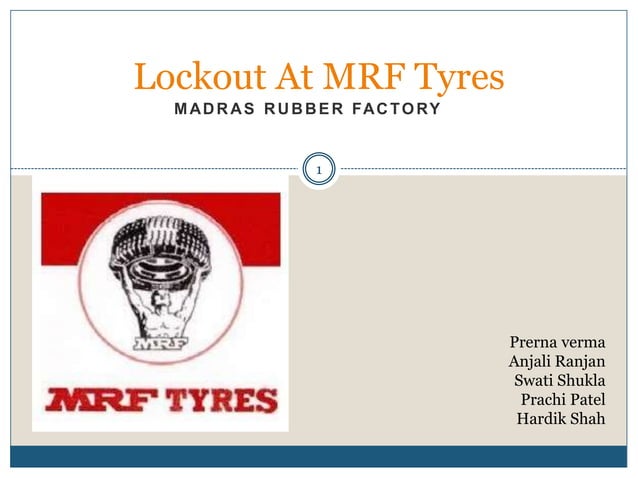 Lockout at mrf tyres | PPT