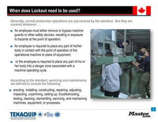 Overcoming The Challenges of Implementing a Lockout Program | PPT