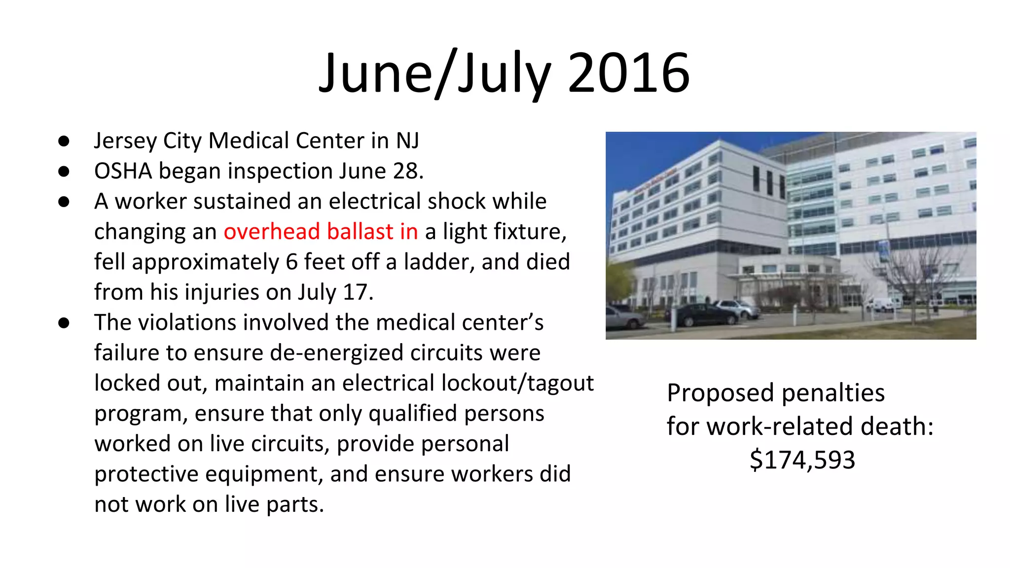 Lockout fatalities construction | PPTX