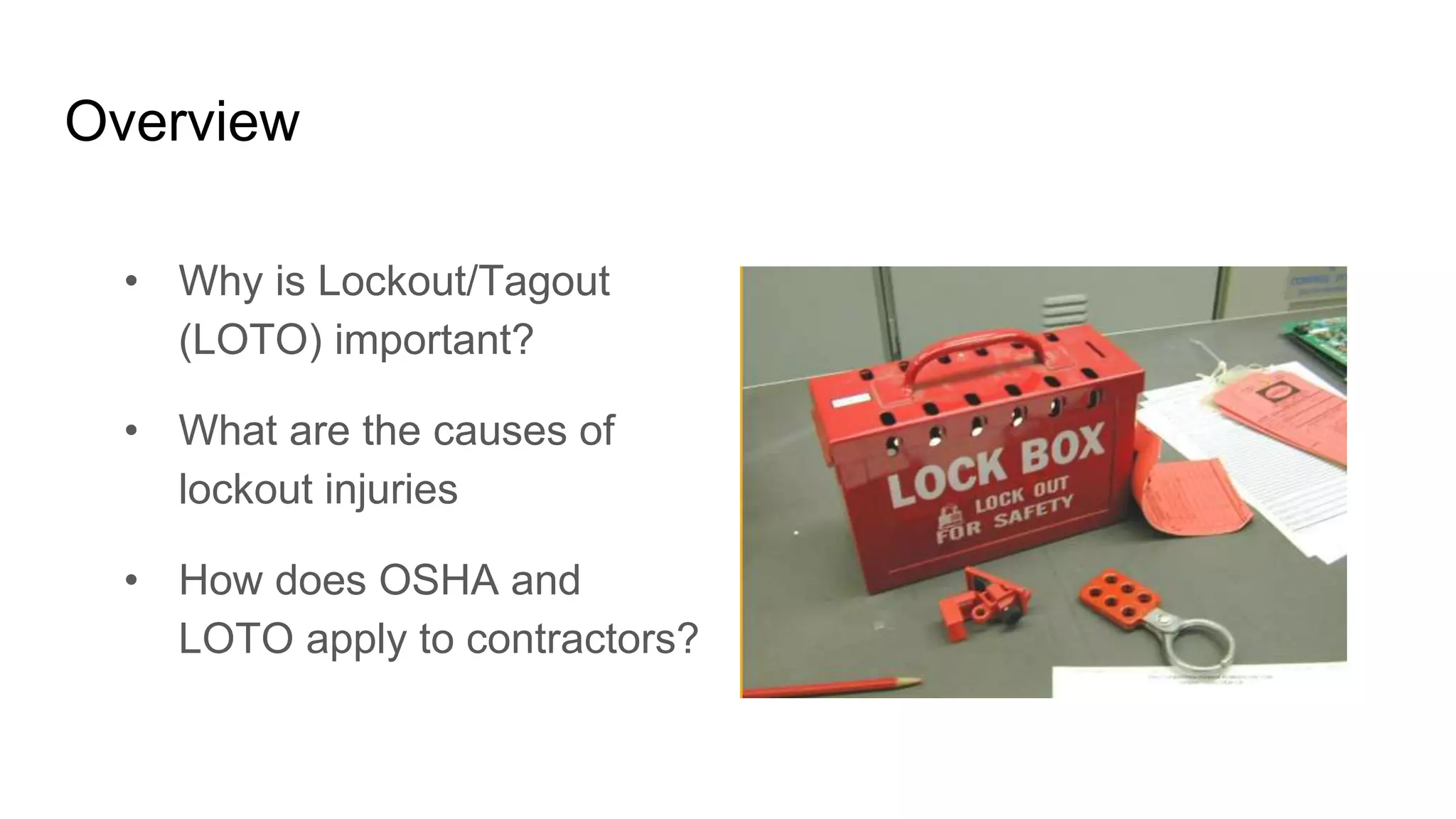 Lockout fatalities construction | PPTX