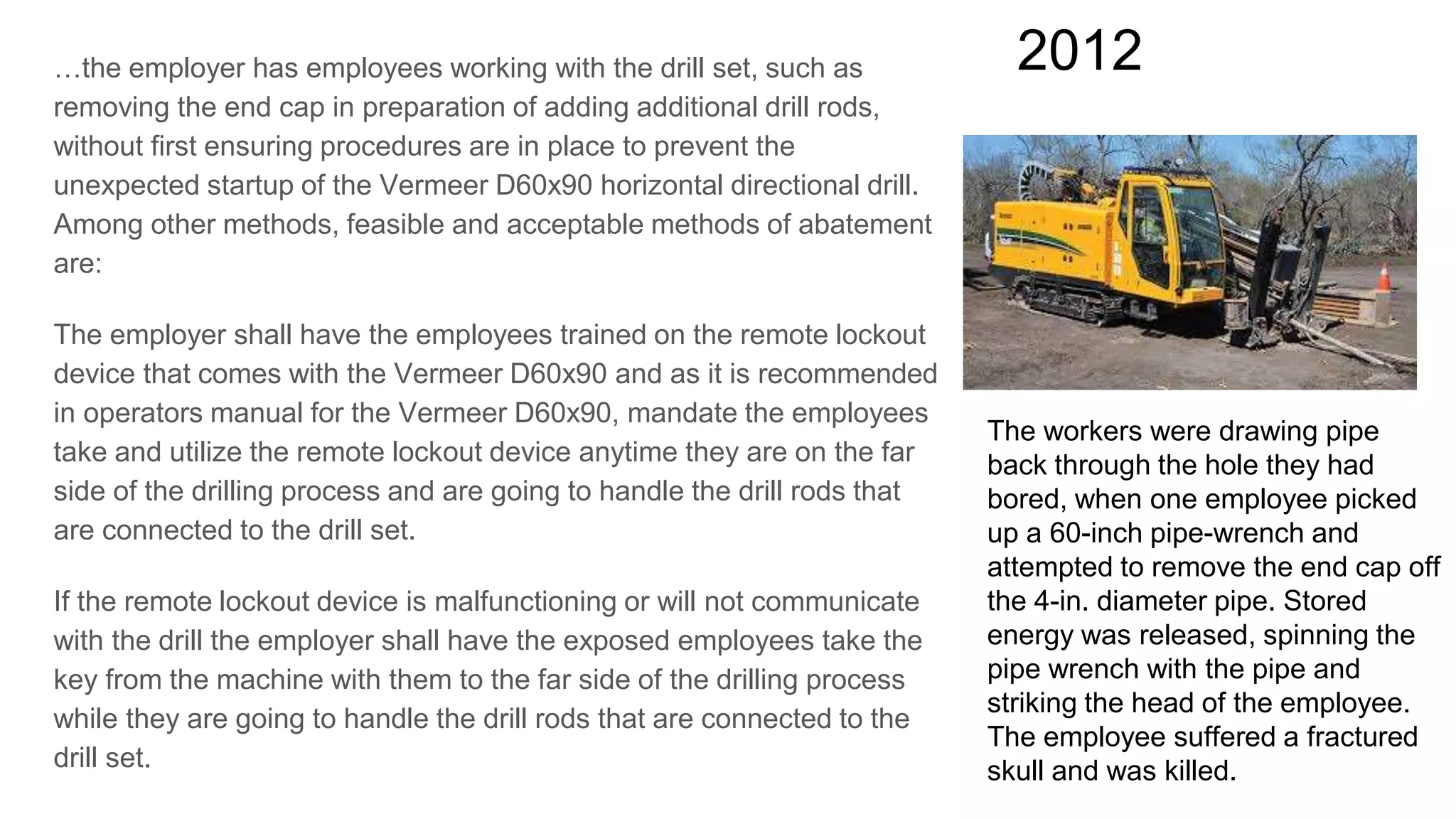 Lockout fatalities construction | PPTX