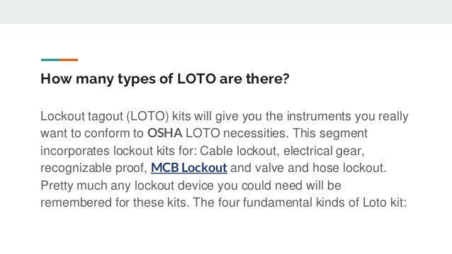 Lockout Kit and Loto Kit | PPTX
