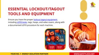 Lockout Tagout - Protecting Lives and Machinery. | PPTX