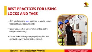 Lockout Tagout - Protecting Lives and Machinery. | PPT