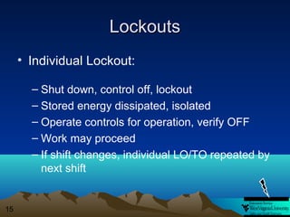 Lockout tagout2 | PPT