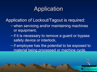 Lockout tagout2 | PPT
