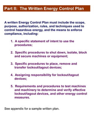 Lockout &tagout | PPSX