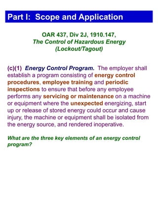 Lockout &tagout | PPSX