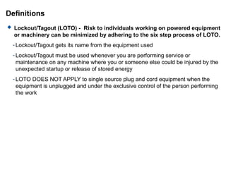Lockout Tag power point for safety +.ppt