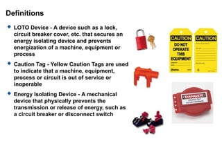 Lockout Tag power point for safety +.ppt