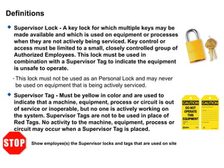 Lockout Tag power point for safety +.ppt