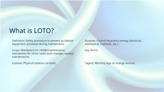 This ppt is for log out tag out to be done while doing any work | PPTX