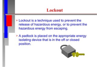 Lockout tagout standard | PPT