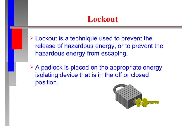 Lockout tagout standard | PPT