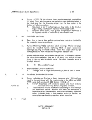 Locksmith modified MTA hardware specs | PDF