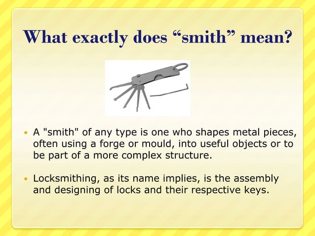 Locksmith slide show | PPT