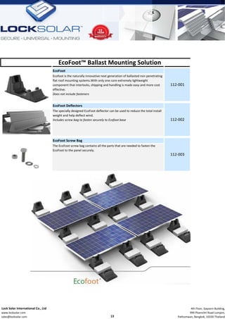 Lock Solar Product Catalogue | PDF