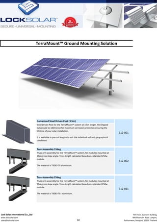 Lock Solar Product Catalogue | PDF